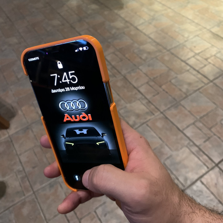 3D Printable AUDI IPHONE 12 PRO PHONE CASE by johnkaoun