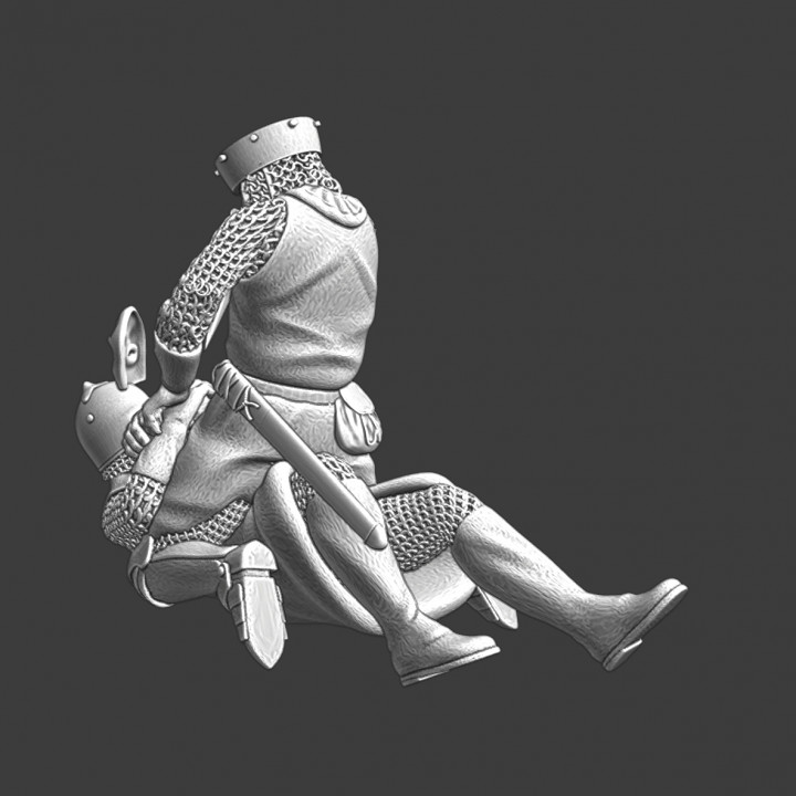 3D Printable Small very close combat scene by Northern Crusades Miniatures