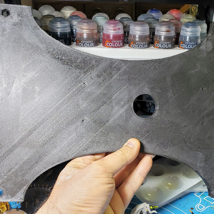 3D Printable Rotating Paint Rack by Fedor