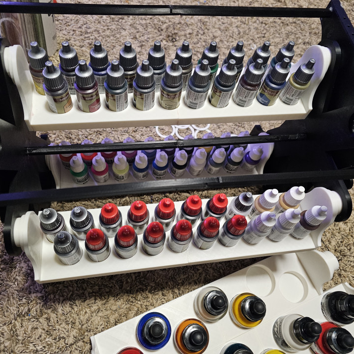 3D Print of Rotating Paint Rack by davidjohnson13