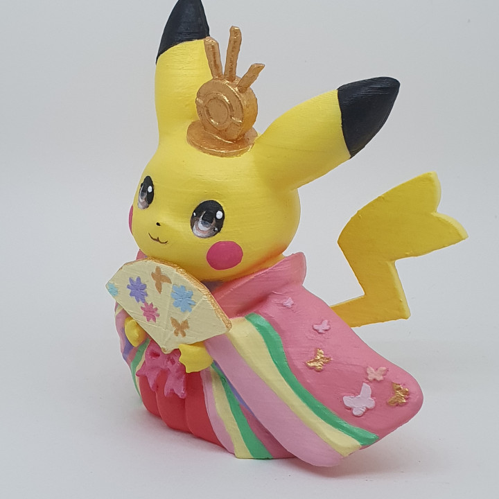 3D Printable Pikachu in Japanese Dress by Air New