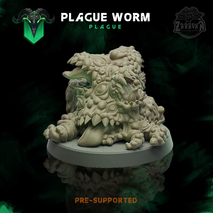 3D Printable Plague Worm by Zabavka Workshop