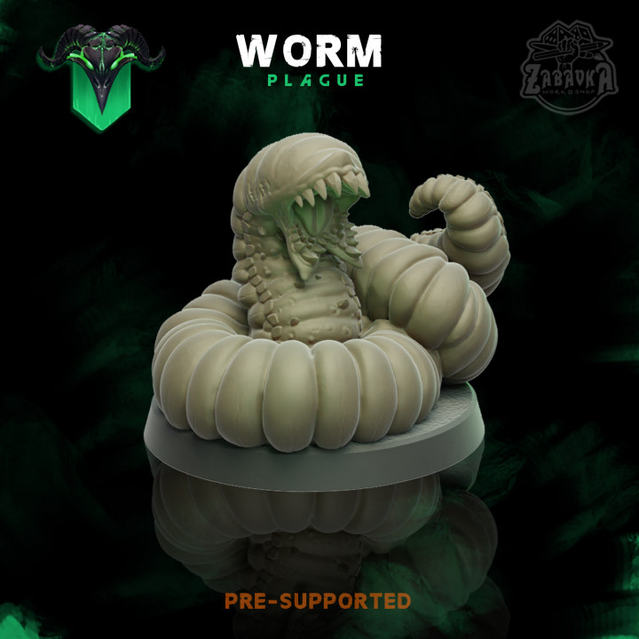 3D Printable Worm by Zabavka Workshop