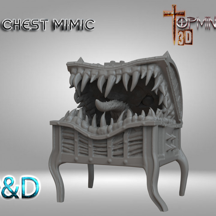 3D Printable CHEST MIMIC PARA D&D by Ignacio Berbel Garcia