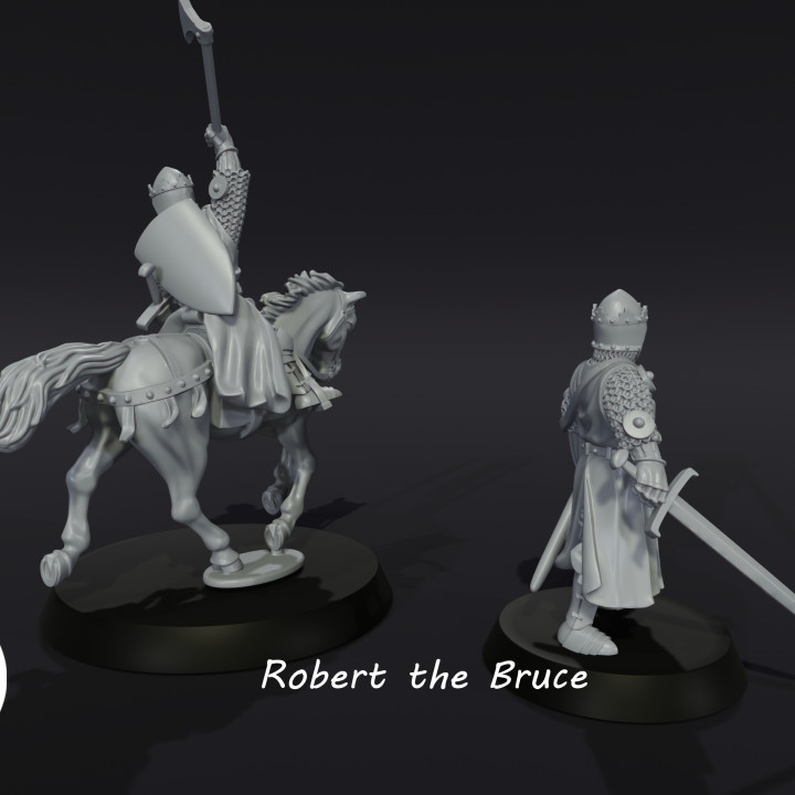3D Printable Robert the Bruce by Medbury Miniatures
