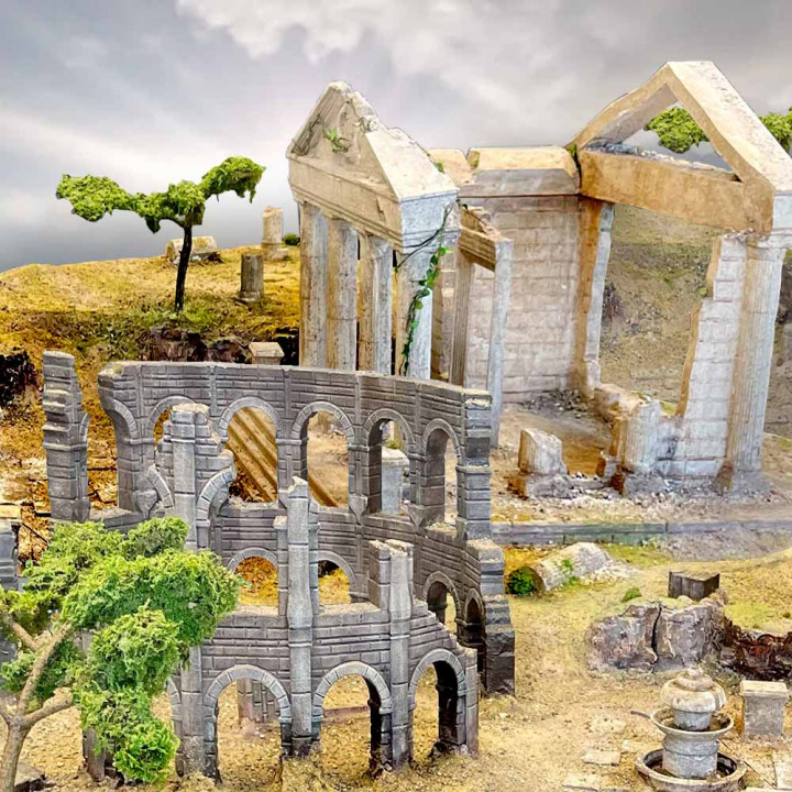3D Printable Roman Ruins by Key Capas