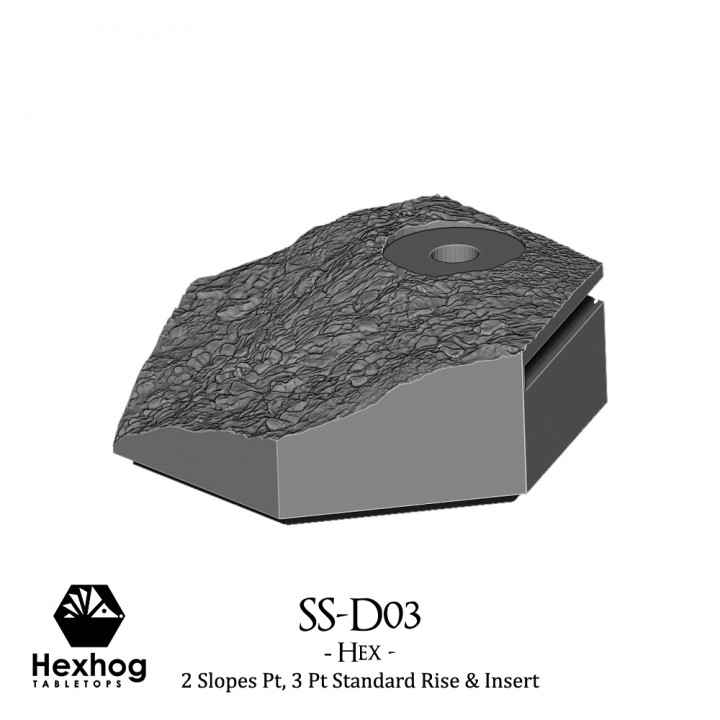 3D Printable Hexhogtabletops: Subtle Slopes -Expansion Set- by Hexhog ...