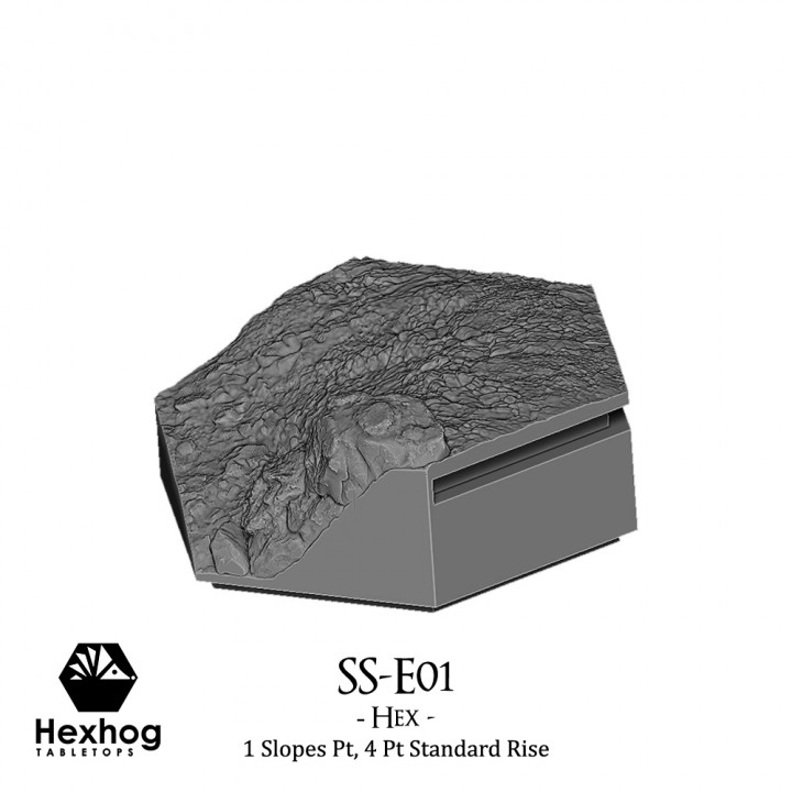 3D Printable Hexhogtabletops: Subtle Slopes -Expansion Set- by Hexhog ...