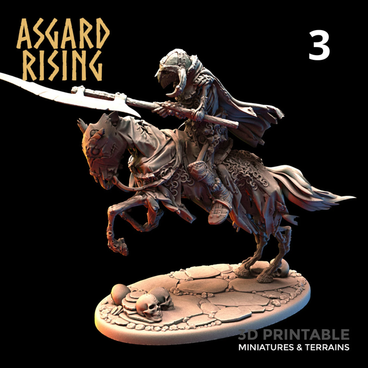 3D Print of DRAUGR: Fallen Knights - Undead Cavalry /Modular/ /Pre ...