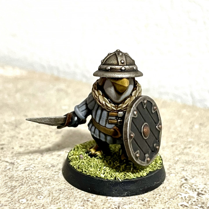 3D Print of Penguin Sword & Shield by rickpetersen