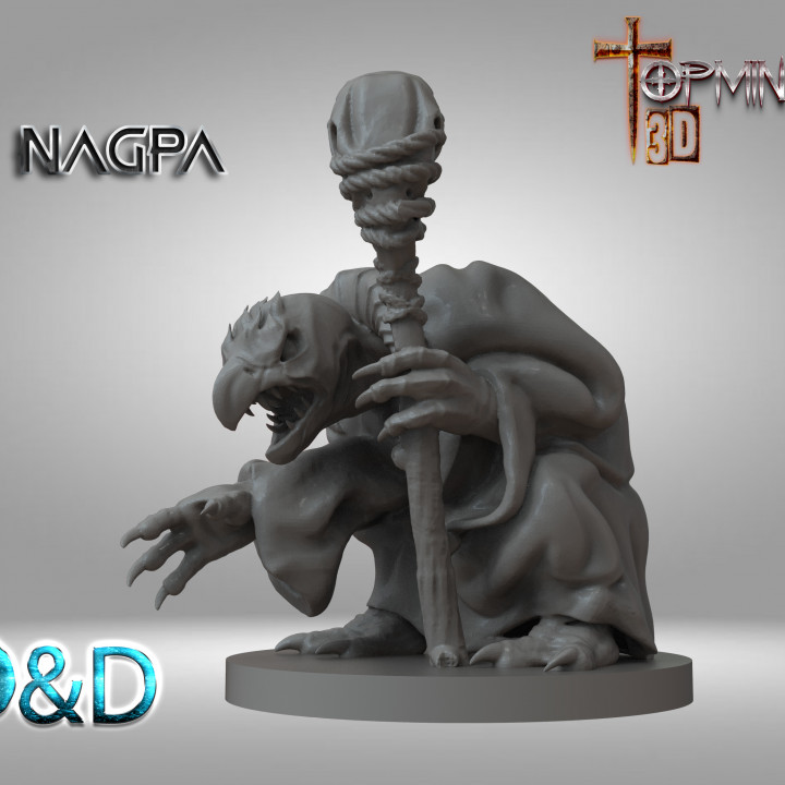 3D Printable NAGPA PARA D&D by Ignacio Berbel Garcia