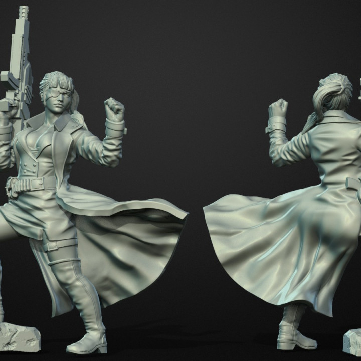 3D Printable SCI-FI Miniature Russian women soldier (Model 3) by ToyDoy ...