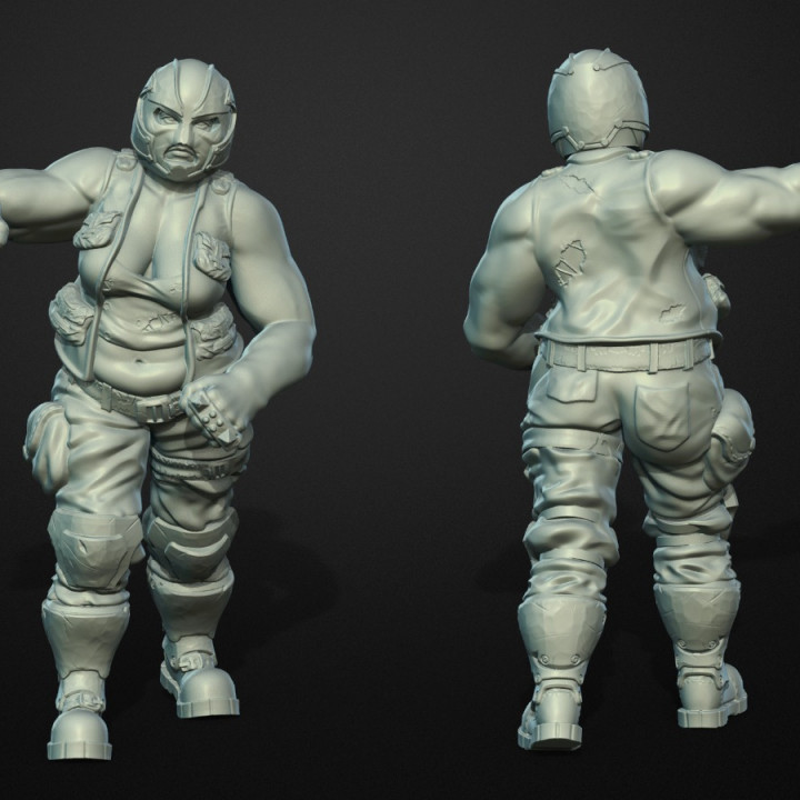 3D Printable SCI-FI Miniature women soldier (Model 28) by ToyDoy Miniatures