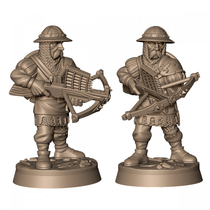 3D Printable Crossbow man by Willy Kao