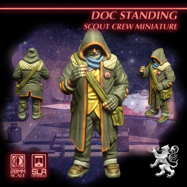 3D Printable Doc Standing - Scout Crew Miniature by 2nd Dynasty