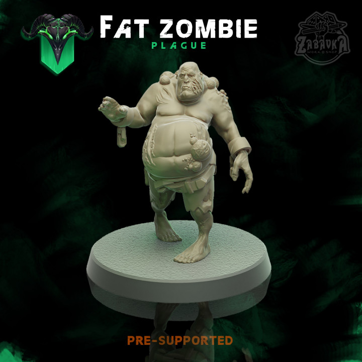 3D Printable Fat zombie by Zabavka Workshop