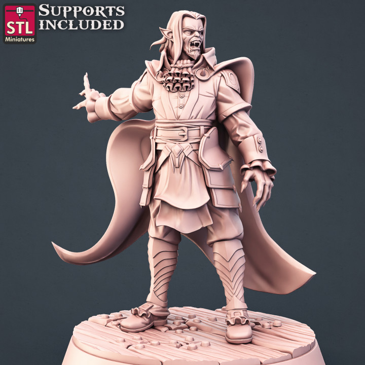 3D Printable Vampire Lord B by STL Miniatures