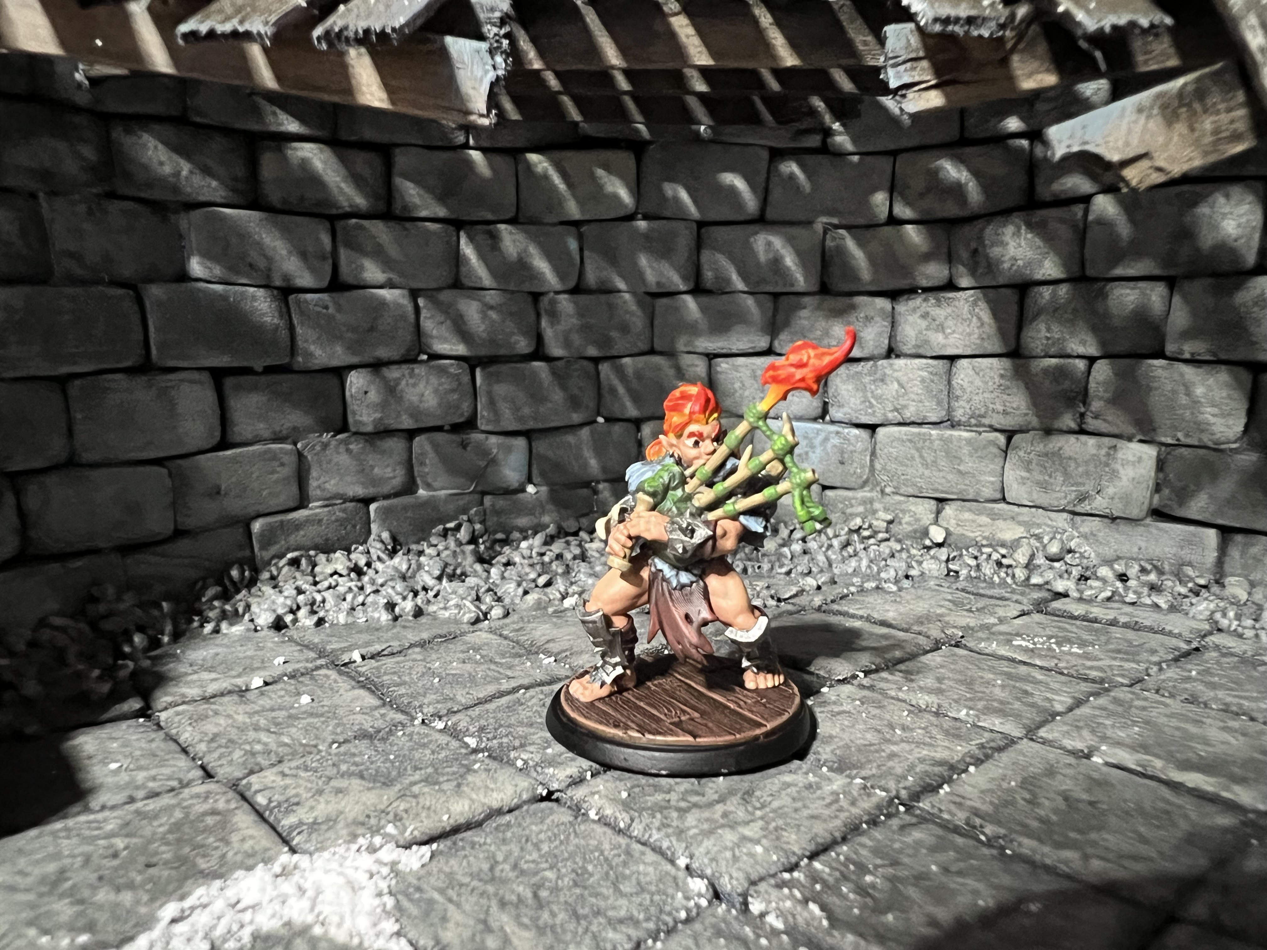 3D Printable Halfling Bard (Bagpipes) (2 Versions) by Bite the Bullet
