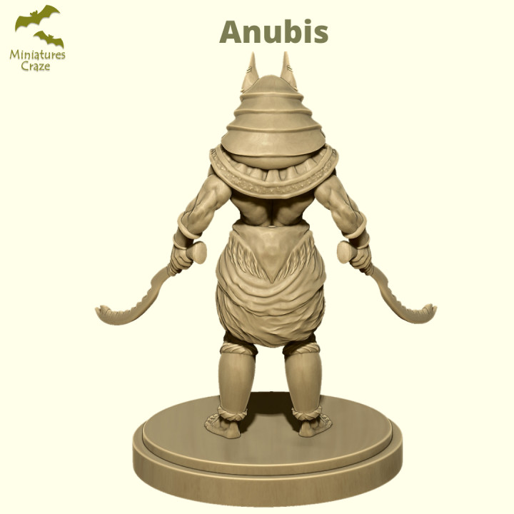 3D Printable Anubis Double Swords by MiniaturesCraze