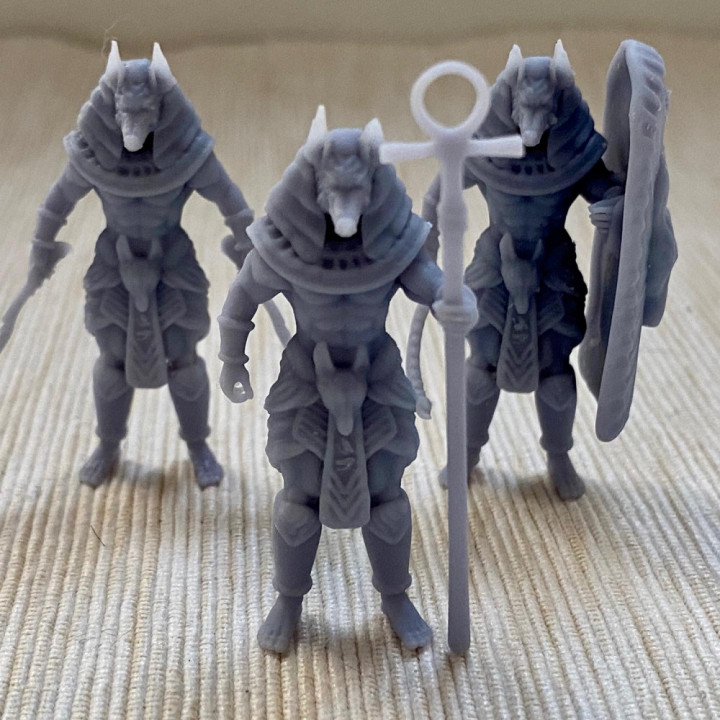 3D Printable Anubis Sword and Shield by MiniaturesCraze