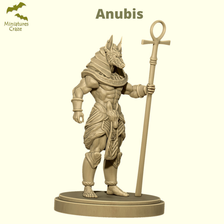 3D Printable Anubis Staff by MiniaturesCraze