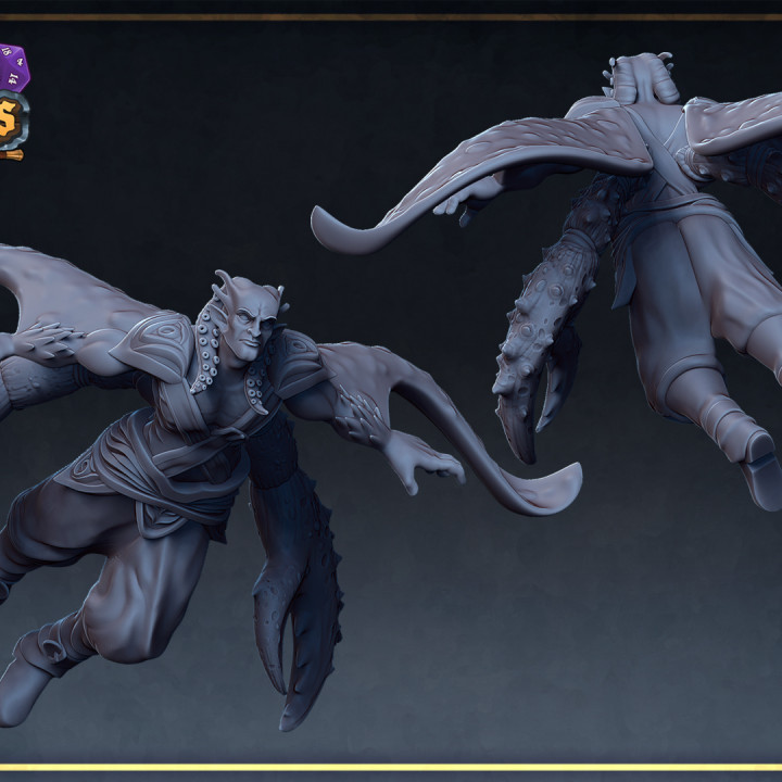 3D Printable Simic hybrid by Jacob Olsson - Roleplaying & Miniatures