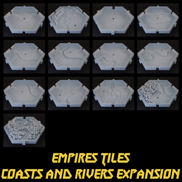 3D Printable Empires Tiles Bundle #1 by Wizard Battle Miniatures
