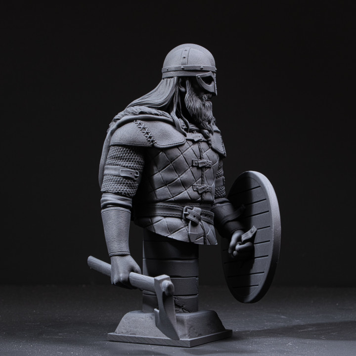 3D Printable Viking Raider Bust (Pre-Supported) by Fotis Mint Studios
