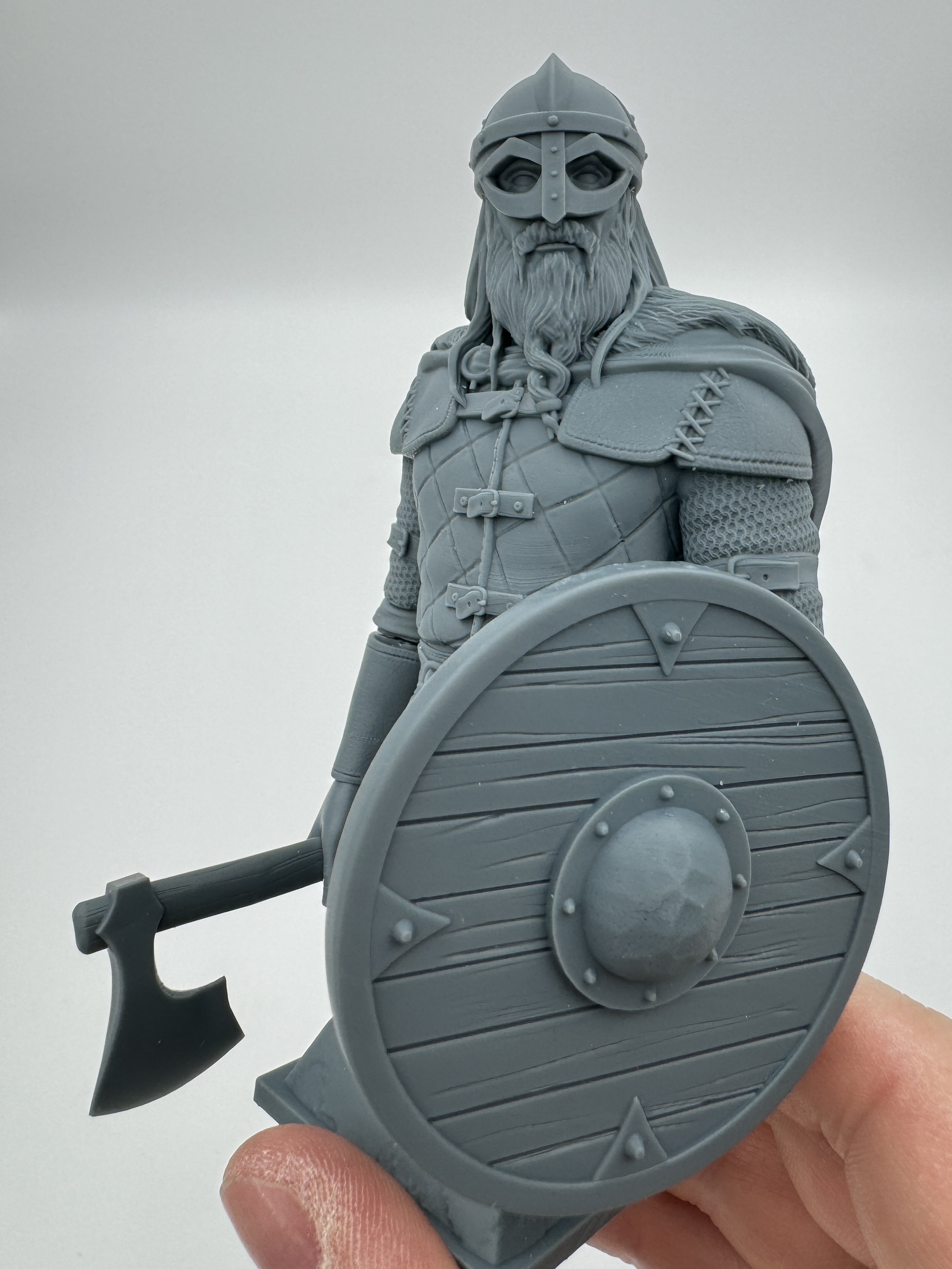 3D Printable Viking Raider Bust (Pre-Supported) by Fotis Mint Studios