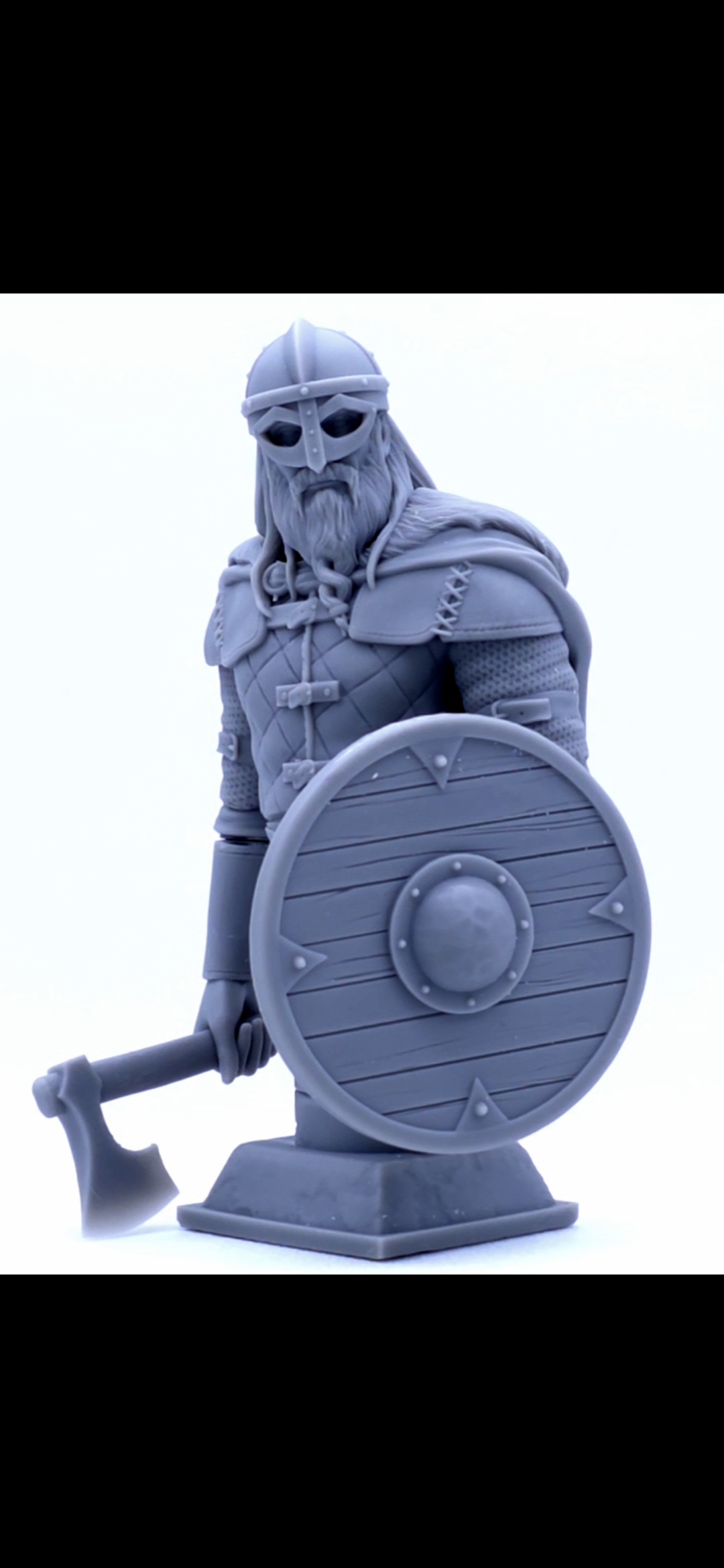 3D Printable Viking Raider Bust (Pre-Supported) by Fotis Mint Studios