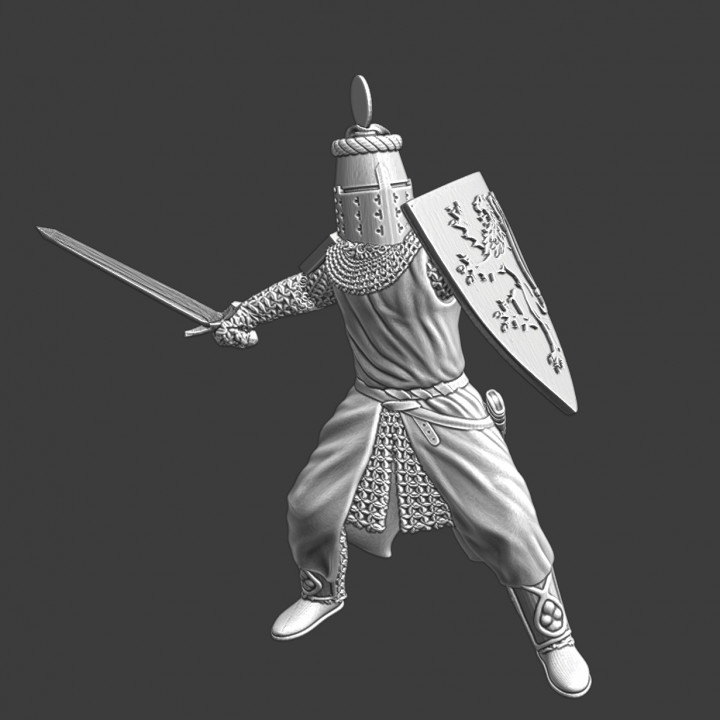 3D Printable Medieval German Crusader Knight by Northern Crusades ...