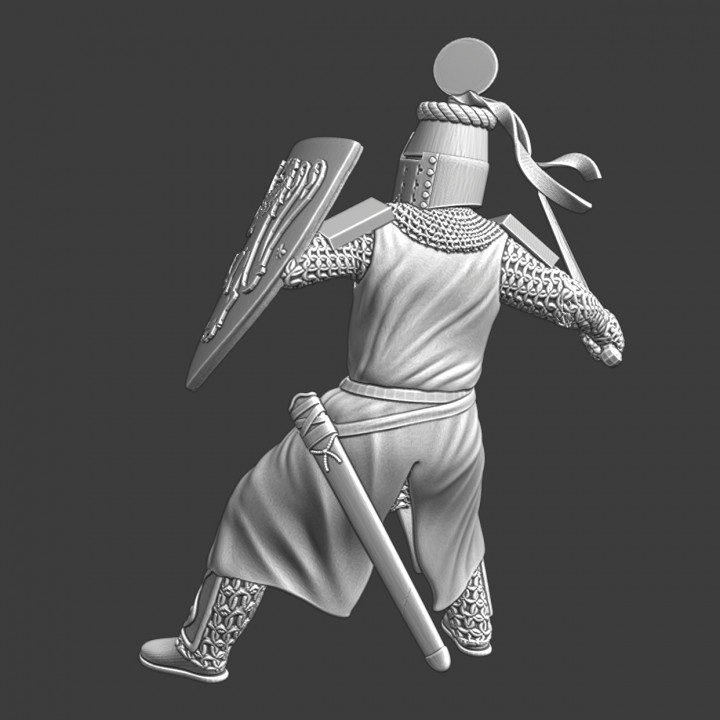 3D Printable Medieval German Crusader Knight by Northern Crusades ...
