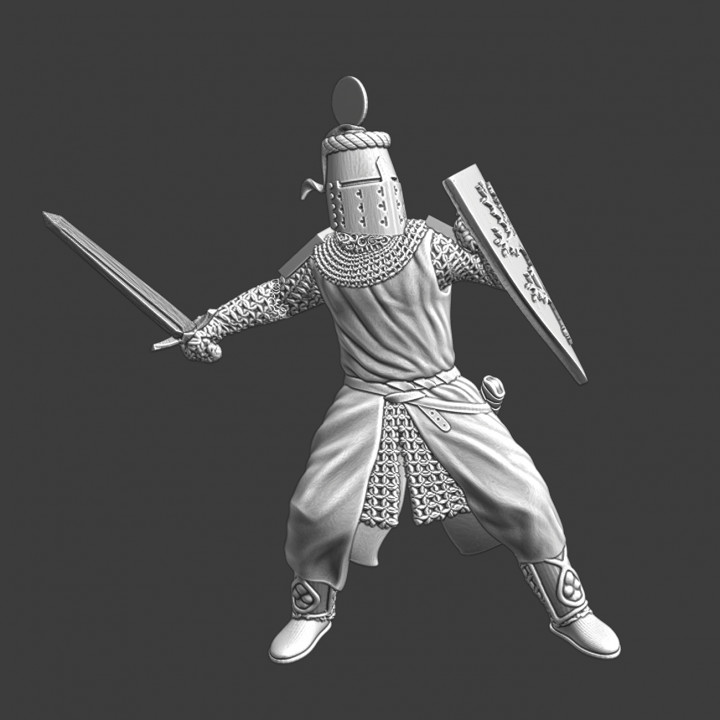 3D Printable Medieval German Crusader Knight by Northern Crusades ...