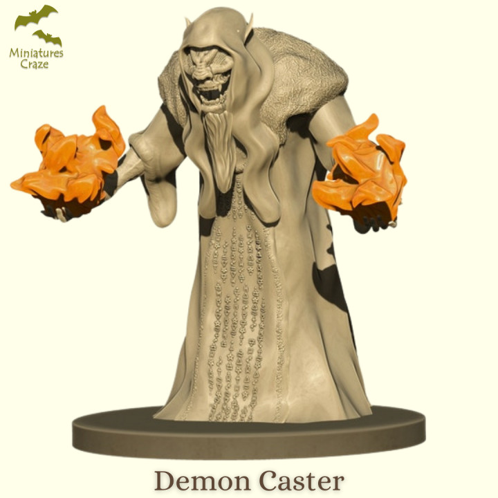 3D Printable Demon Caster by MiniaturesCraze