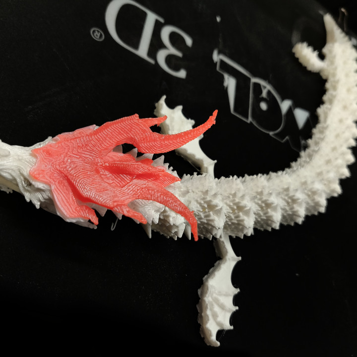 3D Printable Articulated dragon by Manush maran