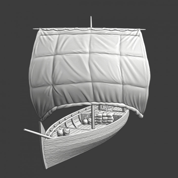 3D Printable Medieval baltic Knarr - War- & cargo ship by Northern ...