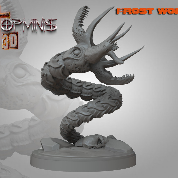 3D Printable FROST WORM PARA D&D by Ignacio Berbel Garcia
