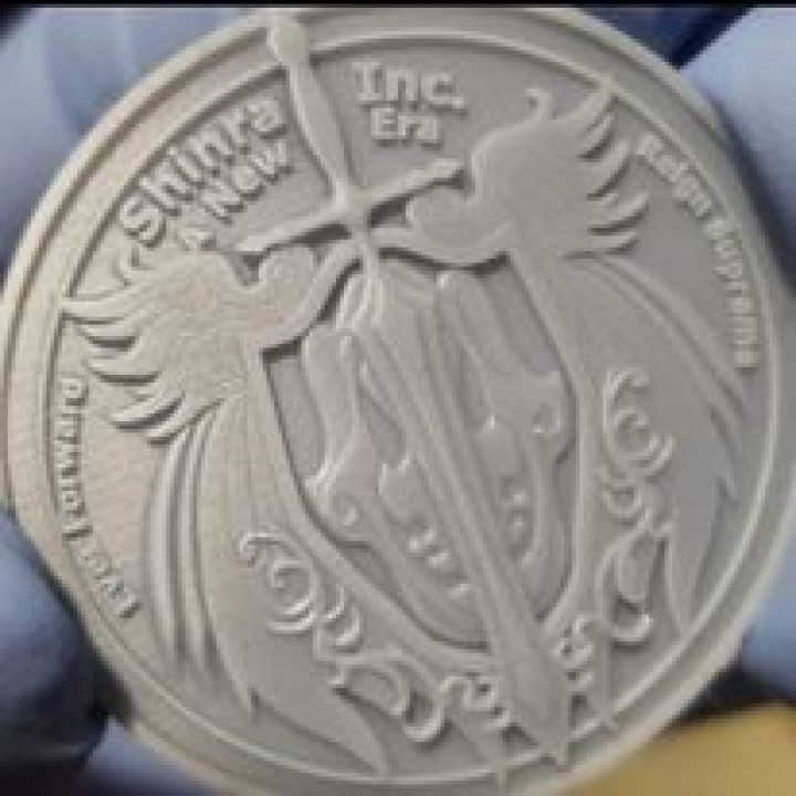 3D Printable Rufus Shinra Fierce Pride Coin - Final Fantasy VII Remake ...