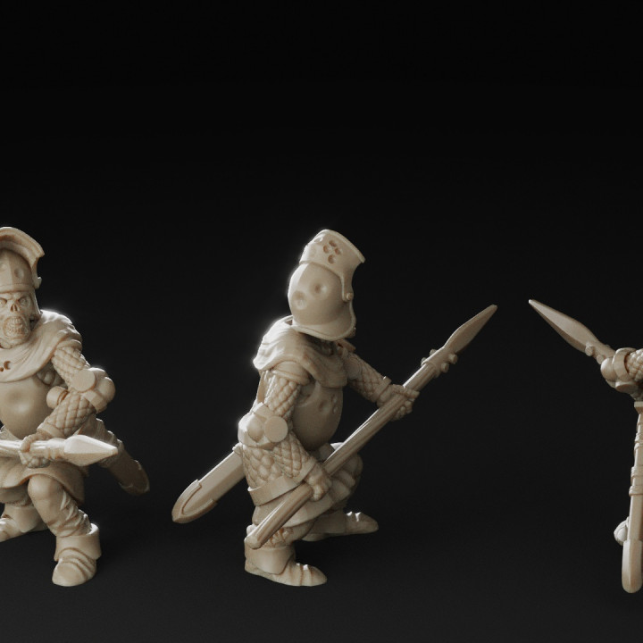 3D Printable Corpse Walker Spearmen Set by Stormforge Miniatures