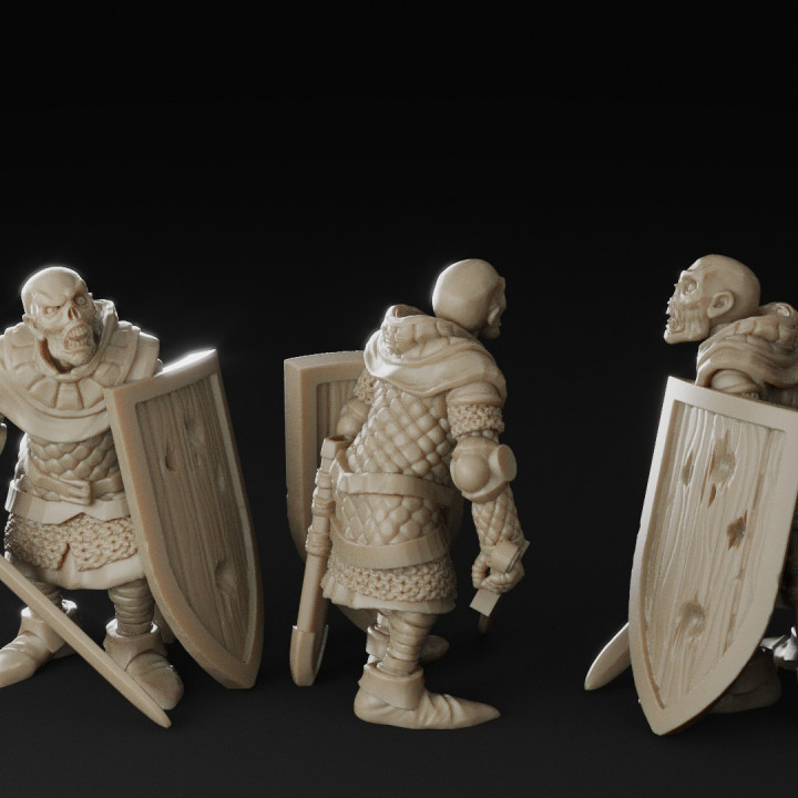3D Printable Corpse Walker Swordmen Set by Stormforge Miniatures