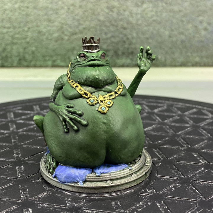 3D Print of The Bullywug King by MechaMideel