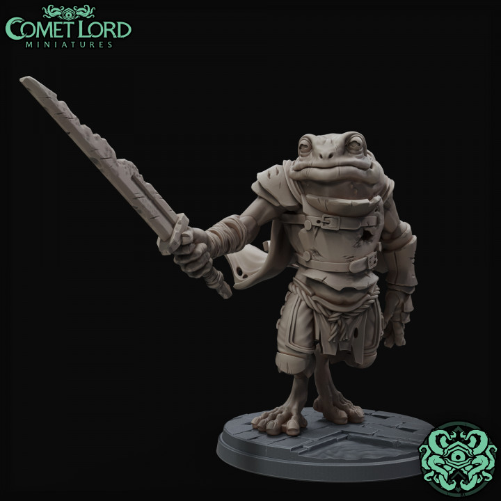 3D Printable The Bullywug Elite by Comet Lord Miniatures