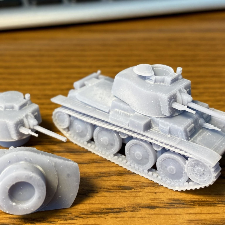 3D Printable Panzer 38t - Presupported by Tiny Panzer Studio