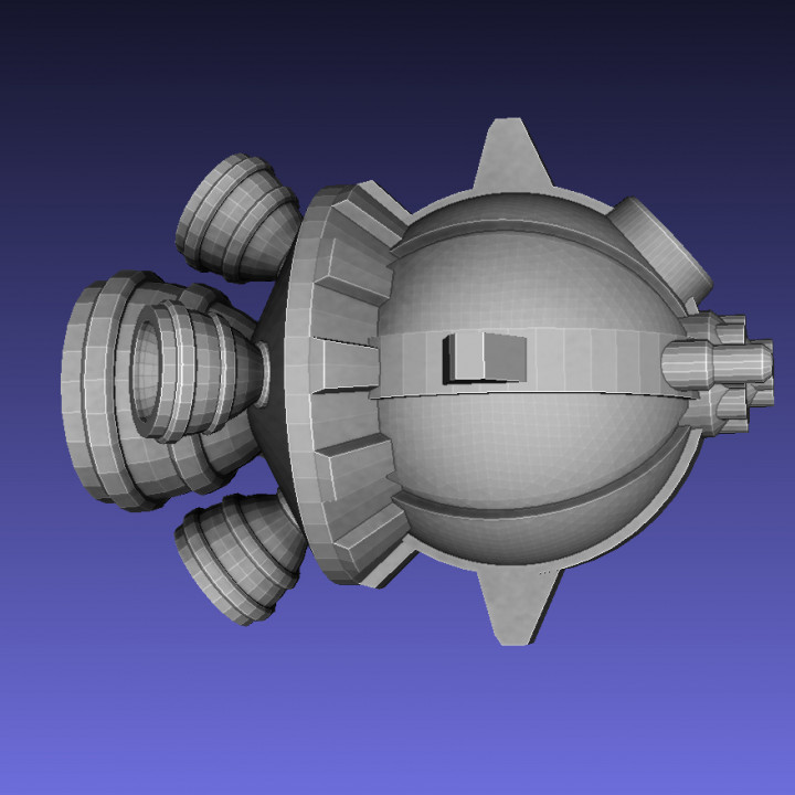 3D Printable Soviet Vostok-R Orbital Fighter - Yakships by Miniature Martin