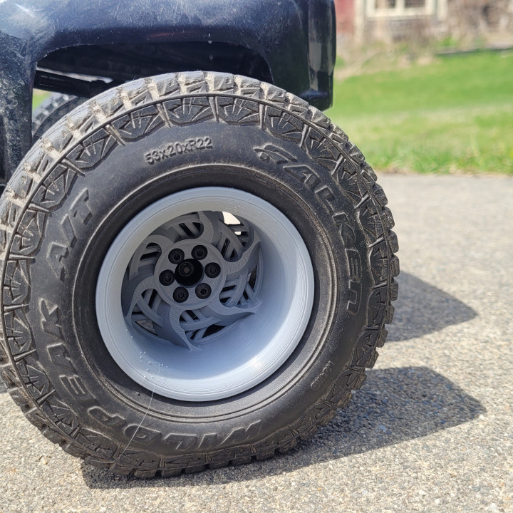 3D Printable CGRC Sawblade Yeti 2.2" beadlock by Chris Griggs