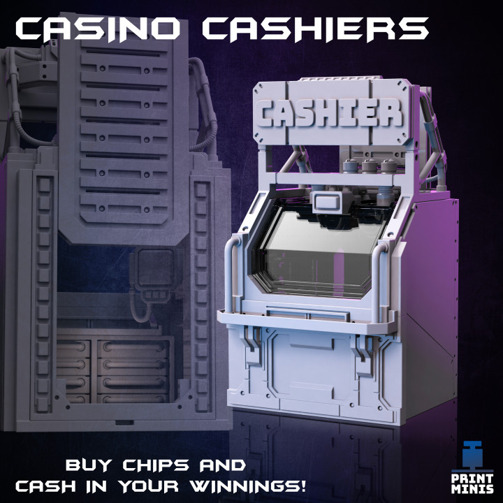 3D Printable Cashiers Terrain Kit - Broken Chip Collection by Print Minis