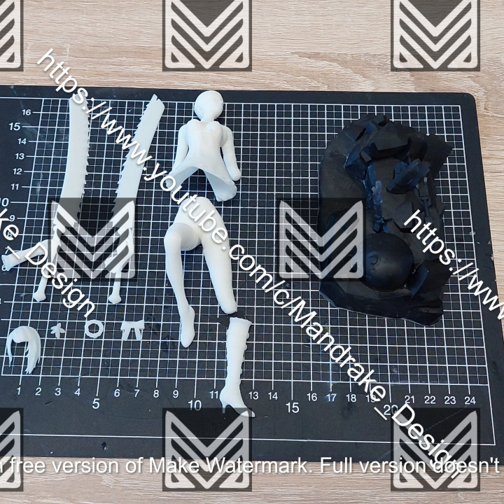 3D Printable Kainé - Nier Replicant by Mandrake