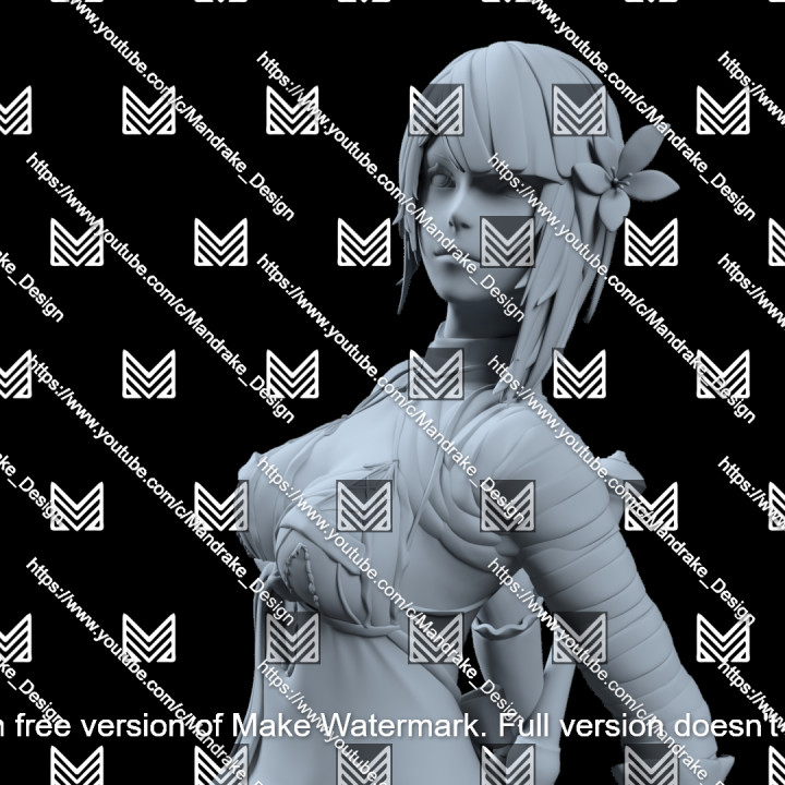 3D Printable Kainé - Nier Replicant by Mandrake