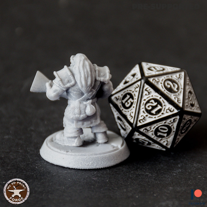 3D Printable Dwarf with Spyglass by My3DPrintForge