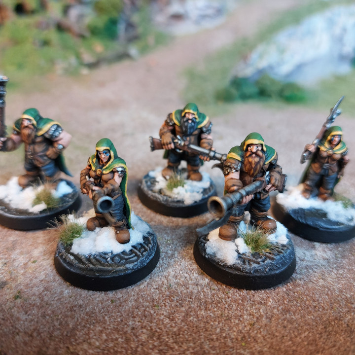 3D Print of Dwarf Rifleman Shooting by Grinphase